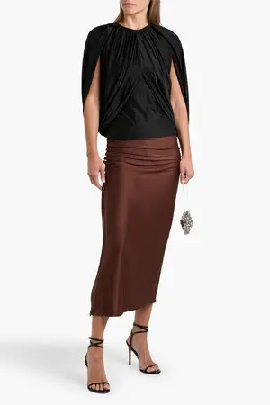 Rabanne Capeeffect Satinjersey Top