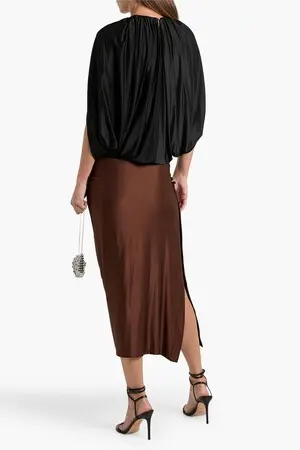 Rabanne Capeeffect Satinjersey Top
