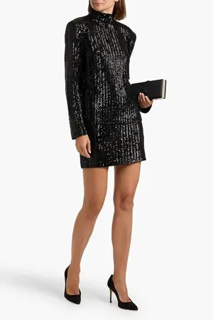 ANINE BING Sequined Tulle Mini Skirt