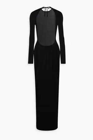 Rabanne Cutout Stretchcupro Maxi Dress