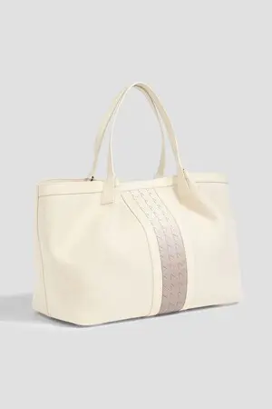 SERAPIAN Canvas Tote With Leather Trim