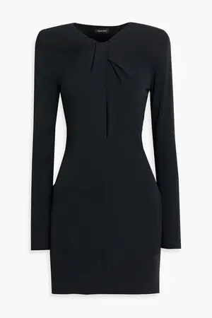 ANINE BING Amaya Cutout Stretchjersey Mini Dress - Black