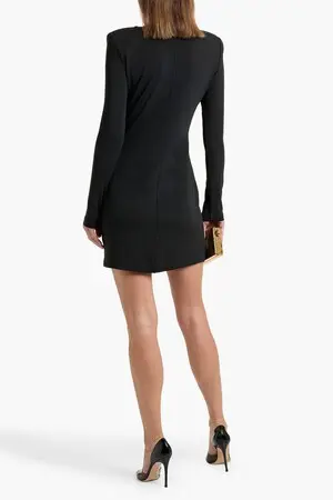 ANINE BING Amaya Cutout Stretch-jersey Mini Dress