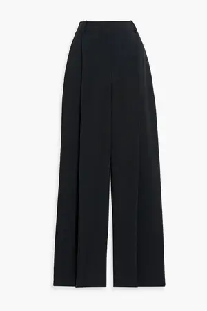 Victoria Beckham Crepe Straightleg Pants - Black