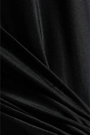 Rabanne Asymmetric Embellished Satinjersey Maxi Dress
