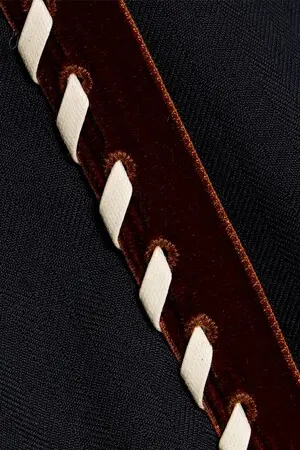 Dries Van Noten Fringed Wool Wideleg Pants