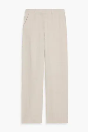 ANINE BING Kline Crepe Straight-leg Pants