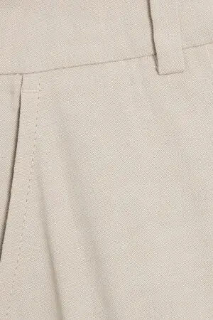 ANINE BING Kline Crepe Straight-leg Pants