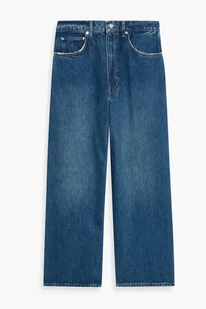 ANINE BING Rick Highrise Wideleg Jeans - Mid Denim
