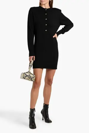 ANINE BING Guita Merino Wool And Cashmereblend Mini Dress