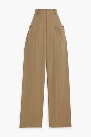 Victoria Beckham Striped Wooltwill Straightleg Pants