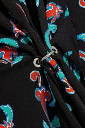 Rabanne Printed Stretchjersey Top
