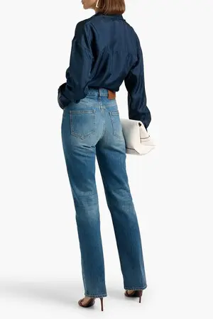 Victoria Beckham Julia Highrise Straightleg Jeans