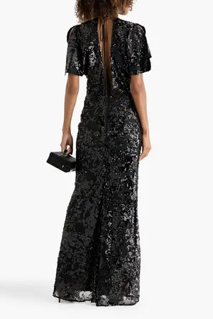 Victoria Beckham Sequined Lace Gown
