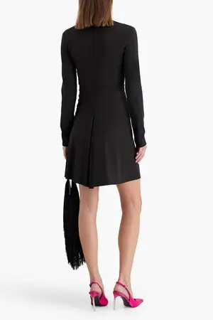 Victoria Beckham Gathered Stretchjersey Mini Dress
