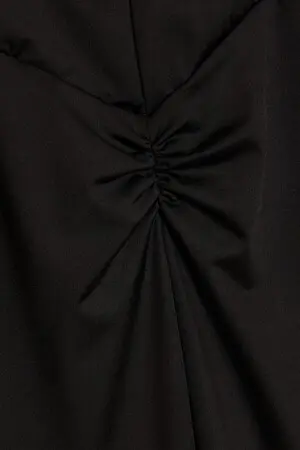 Victoria Beckham Gathered Stretchjersey Mini Dress