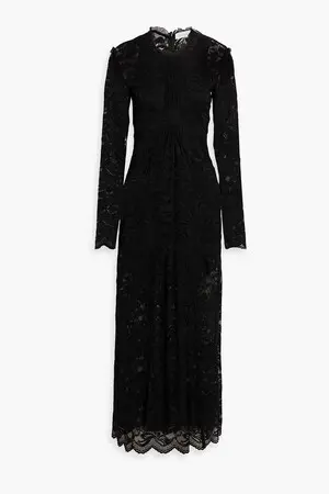 Rabanne Lace Maxi Dress - Black