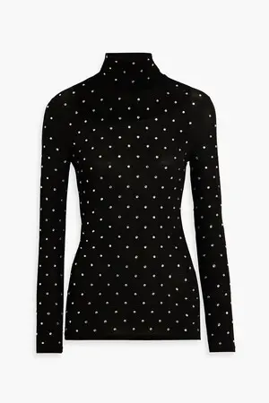 Rabanne Crystalembellished Cuproblend Jersey Top
