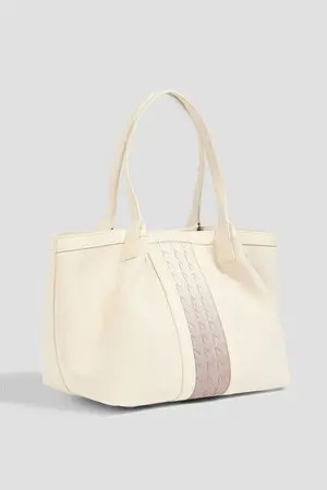 SERAPIAN Secret Leathertrimmed Canvas Tote