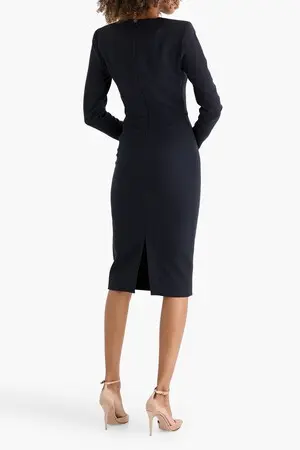 Victoria Beckham Crepe Midi Dress
