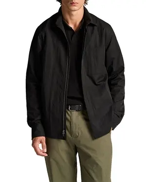 Vince Long Sleeve Zip Jacket - Black