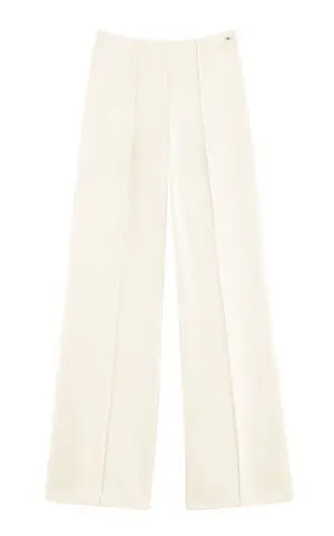 Arakii Ruffled Straight-leg Suit Pants - Off-white