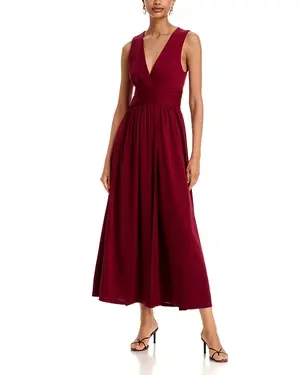 Aqua Sleeveless Twist Jersey Maxi Dress