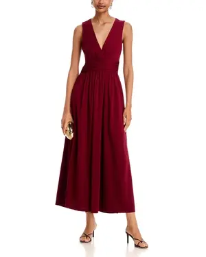 Aqua Sleeveless Twist Jersey Maxi Dress