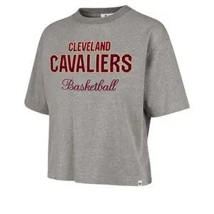 '47 47 Cleveland Cavaliers Pivot Drop Needle Cropped T-shirt