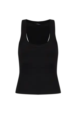 Jacquemus Ribbed Tank Top - Black