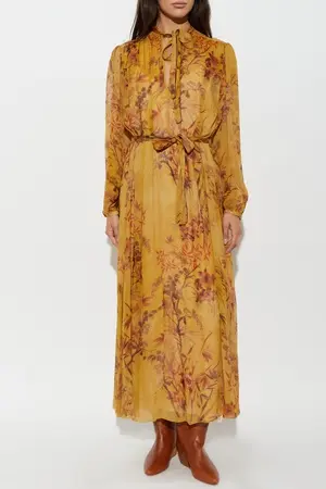 FORTE_FORTE Dress With A Botanical Motif