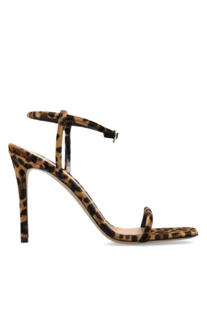 GIANVITO ROSSI Leather Heeled Sandals - Brown
