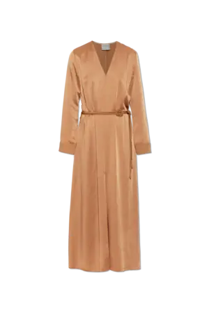 FORTE_FORTE Dress With Belt - Orange