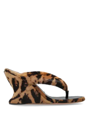 Balenciaga Wedge Heeled Slides ‘gaeta - Brown
