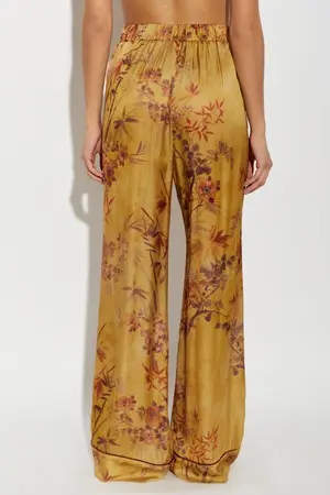 FORTE_FORTE Trousers With A Botanical Motif