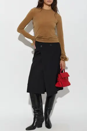 Moschino Top With Decoratively Finished Sleeves