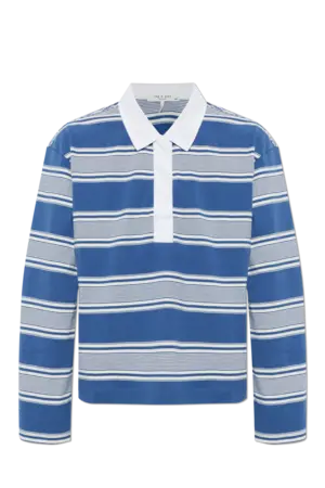Rag & Bone Long Sleeve Polo - Blue