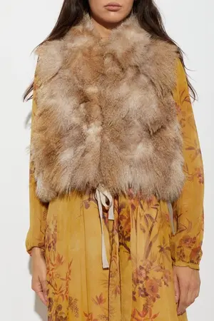 FORTE_FORTE Faux Fur Vest