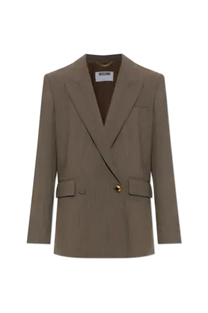 Moschino Double-breasted Blazer - Brown