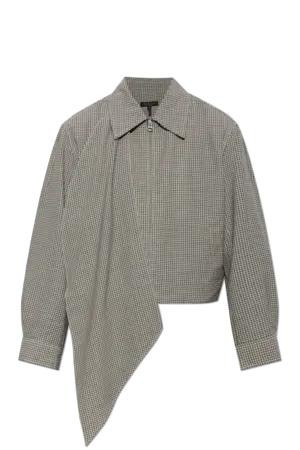 Rag & Bone Wool Jacket With Scarf - Grey
