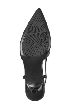 Easy Spirit Kaisley Pointed Toe Slingback Pump With Kitten Heel - Black