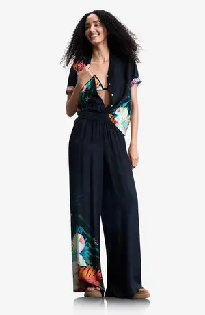 Desigual Wide Leg Trousers