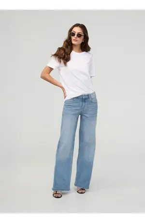 DUER Performance Denim Mid Rise Loose Straight - Current