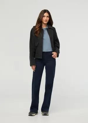 DUER Du/er Performance Denim Girlfriend Jeans - Black