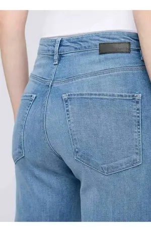 DUER No Sweat Denim High Rise Wide Leg Jeans