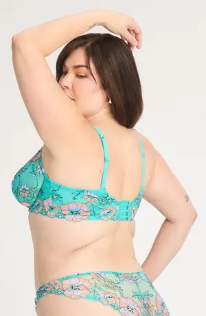 SAVAGE X FENTY Floral Trip Lace Unlined Plunge Bra