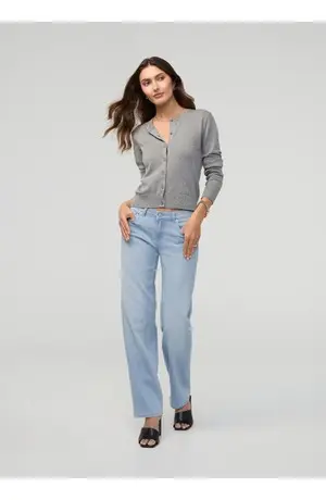 DUER Performance Denim Mid Rise Straight - Desert-blue