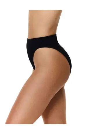 GOTTEX Tubular High Waist Bikini Bottom - Black