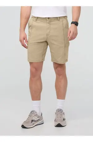 DUER Stretch Canvas Cargo Short - Tan