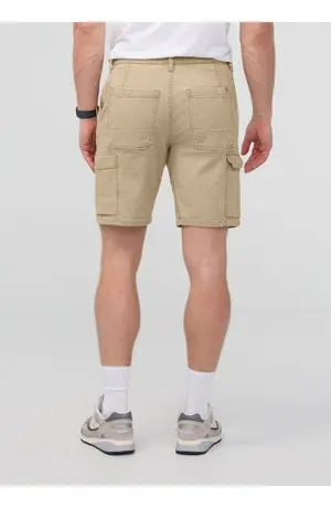 DUER Stretch Canvas Cargo Short - Tan